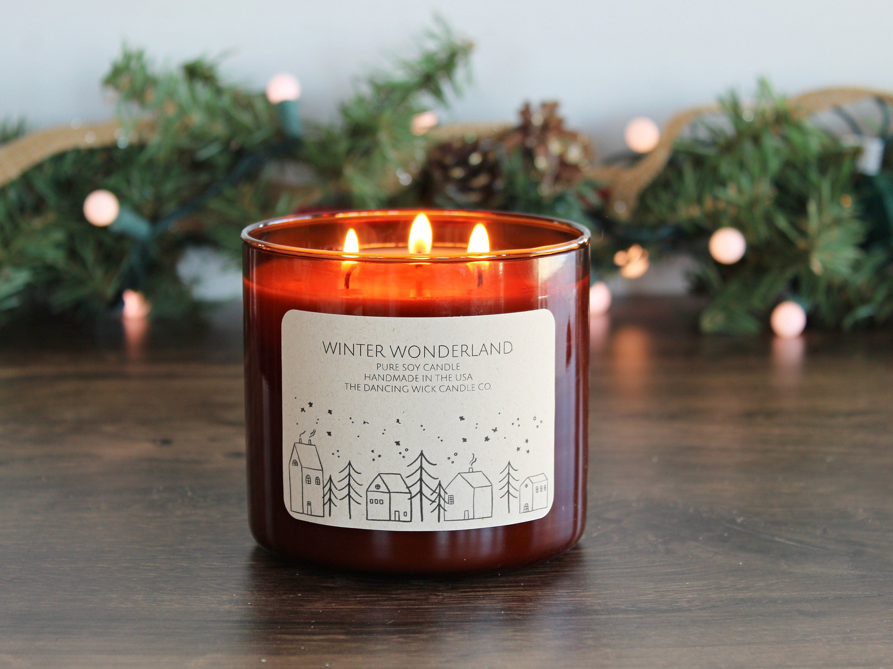 3 Wick Christmas Tumbler Candle The Dancing Wick